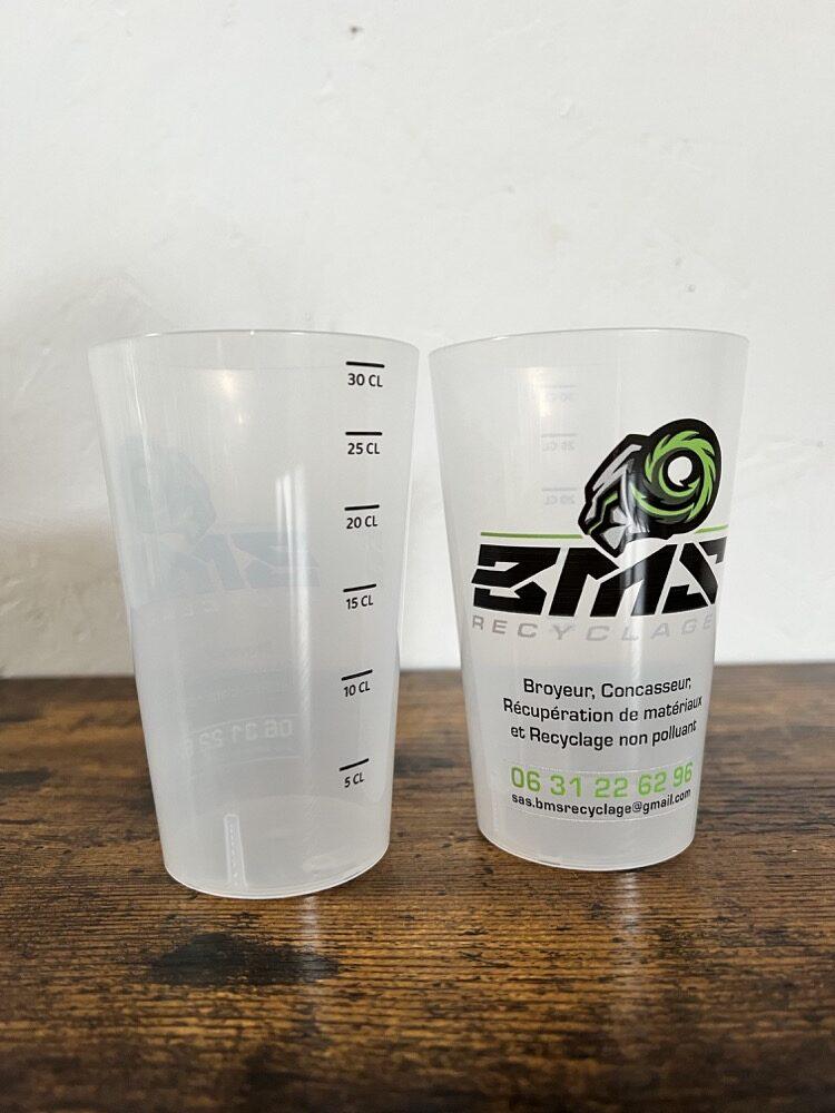 Gobelets personnalisés et recyclables BMS à Montigny-le-Roy - L'Atelier ...